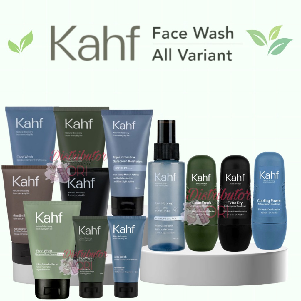 Jual KAHF FACE WASH 100 ML / SABUN WAJAH PRIA / Face Scrub / deodorant ...