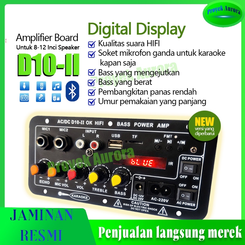 Jual 【Flash Sale!!!】D10-Ⅱ Power Amplifier Board Untuk 8-12 Inci Speaker ...