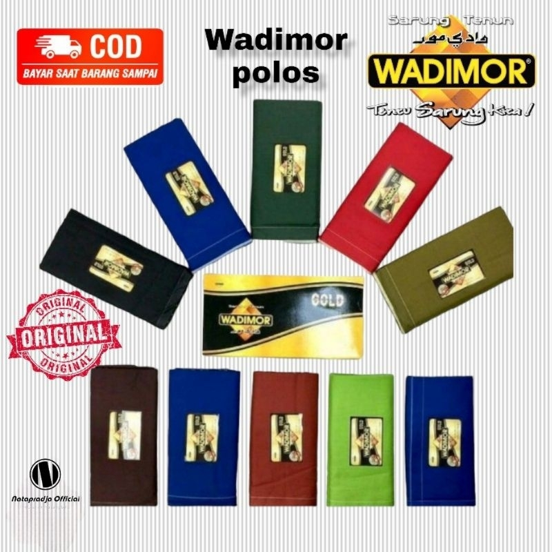 Jual Sarung Tenun Wadimor Hitam Polos , Sarung Dewasa Original WADIMOR ...