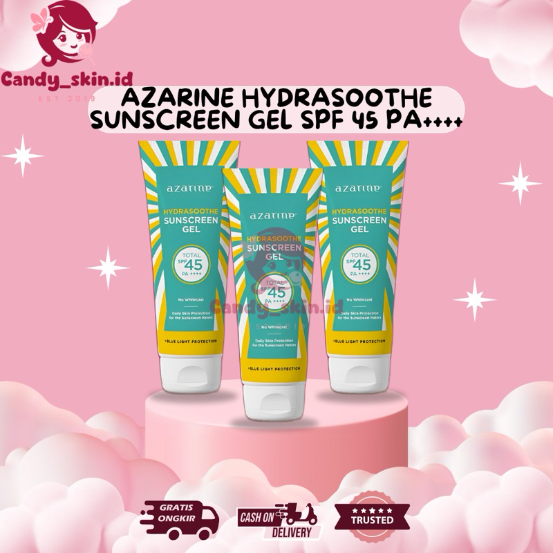 Jual (BPOM)(50ml) Azarine Hydrasoothe Sunscreen Gel SPF 45 PA ...