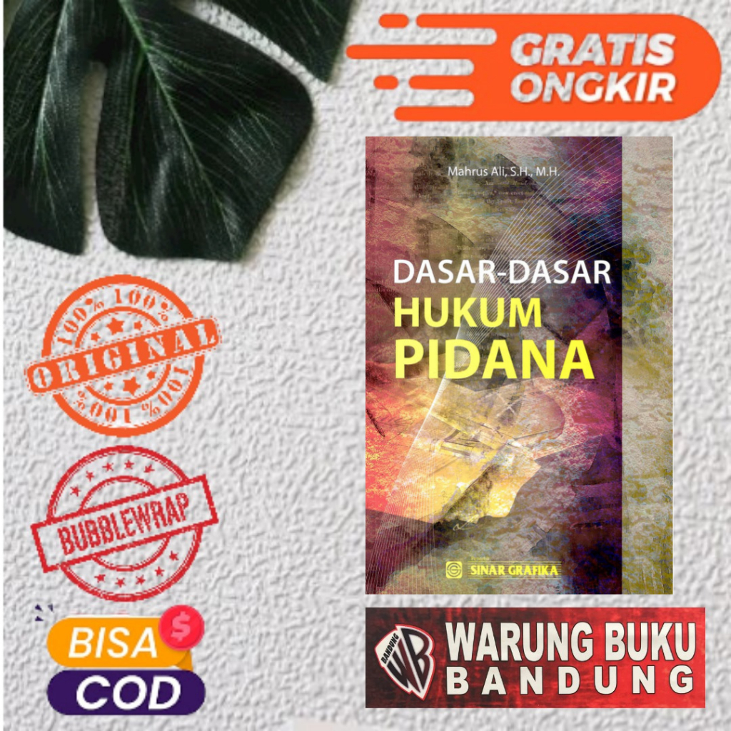 Jual BUKU DASAR-DASAR HUKUM PIDANA - MAHRUS ALI | Shopee Indonesia