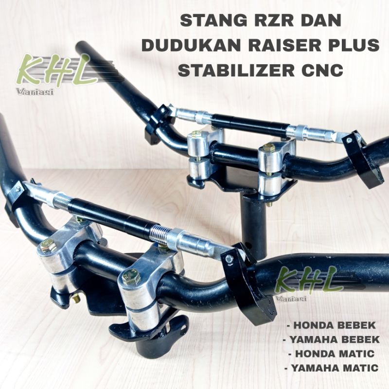 Jual Stang Rzr plus Stabilizer & Dudukan Stang Universal Honda Yamaha ...