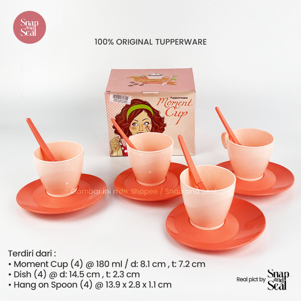 Jual Tupperware Moment Cup (4) Box Reject | Shopee Indonesia