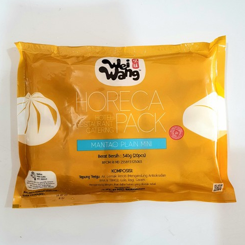 Jual Wei Wang Mantao Plain Mini Horeca Pack 340gr Isi 20 / Mantou ...
