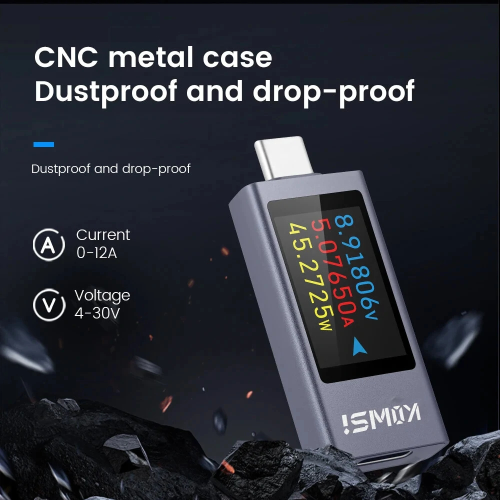 Jual KWS 2303C USB Tester Type C Pengukur Tegangan Listrik Power ...