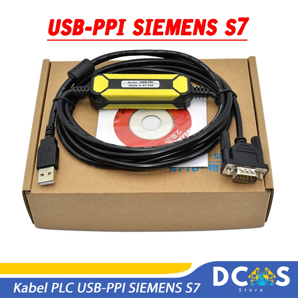 Jual USB-PPI PLC SIEMENS S7-200 6ES7 901-3CB30-0XA0 PC-PPI RS232/PPI RS485 | Shopee Indonesia