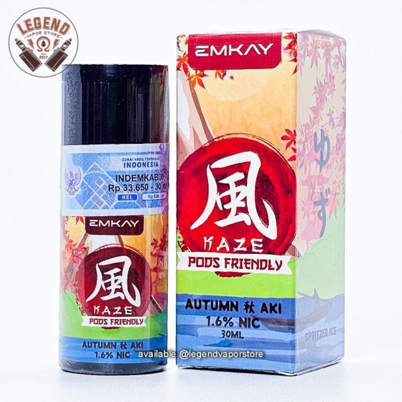 Jual SALT NIC - LIQUID KAZE AUTUMN AKI Lemon Soda 30ML 16MG AUTHENTIC ...