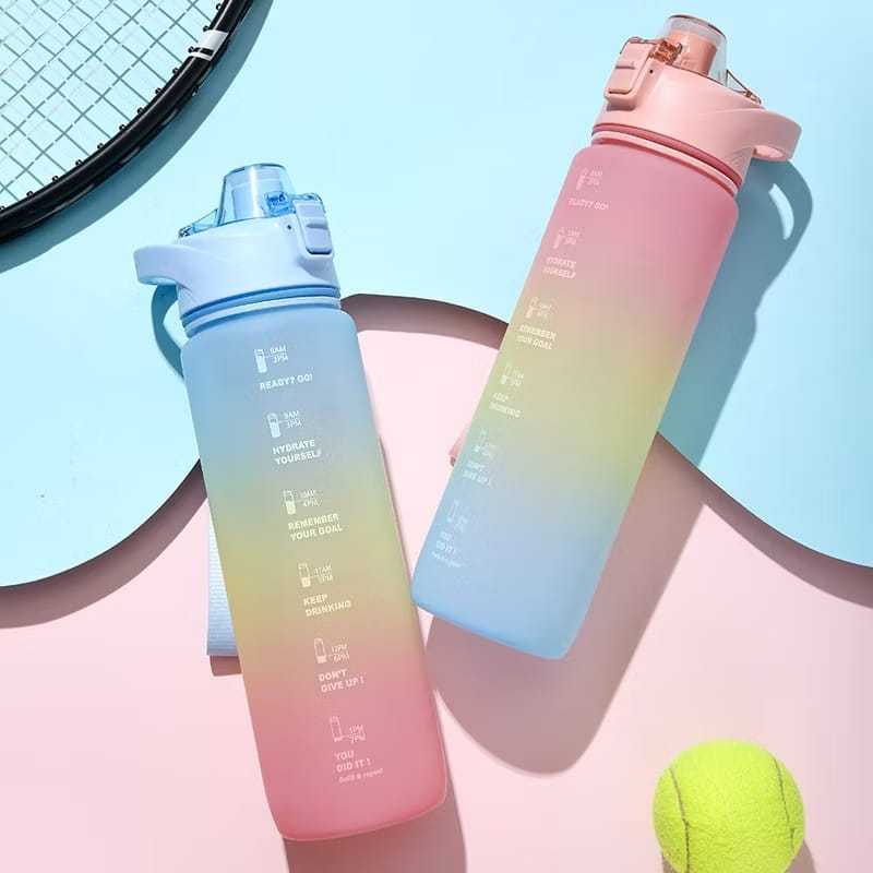 Jual BOTOL VIRAL GRADASI 1LITER FREE STICKER 2D+3D/BOTOL SPACE 1000ML ...