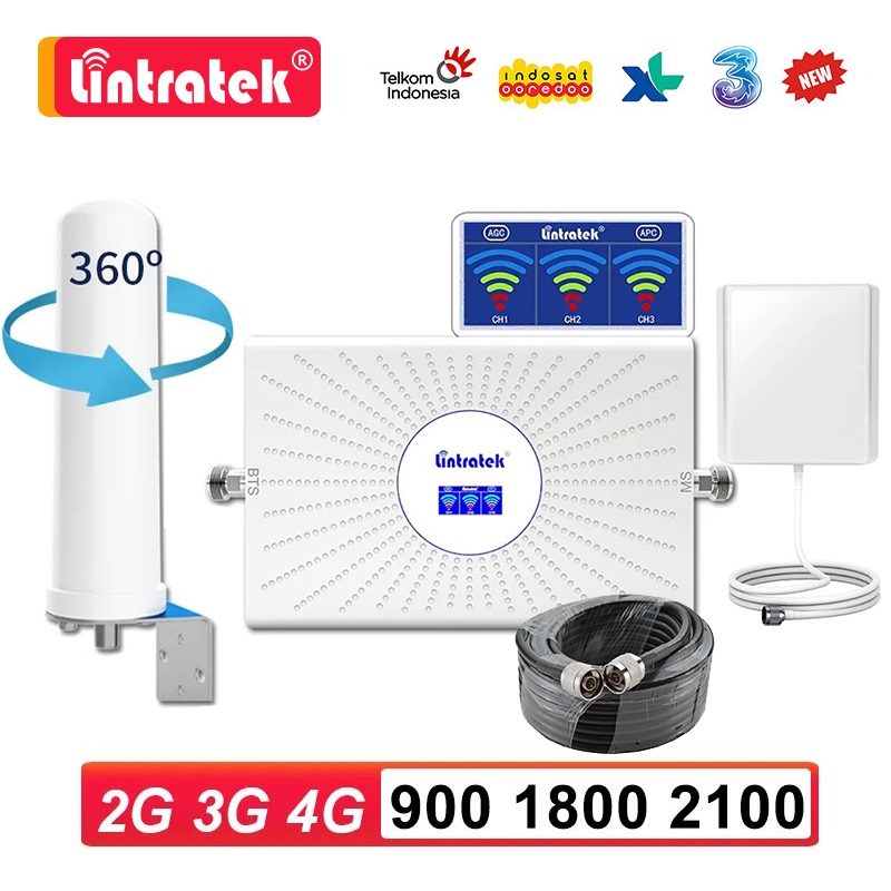 Jual Lintratek Penguat Sinya 4g Lte 3g 2g Jaringan Signal Modem Edc Ponsel Gsm Triband Booster ...