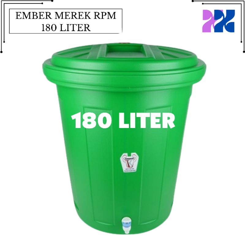 Jual ember air jumbo 180 liter super kuat dan tebal merek RPM SHINPO ...