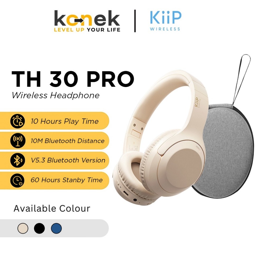 Jual KiiP Wireless TH30 PRO Headphone Bluetooth Wireless Headset ...
