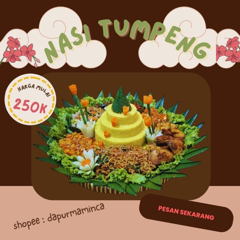 Jual Tumpeng Tampah Ayam Suwir Bali Ayam Goreng Nasi Kuning Murah Enak Ekonomis | Shopee Indonesia
