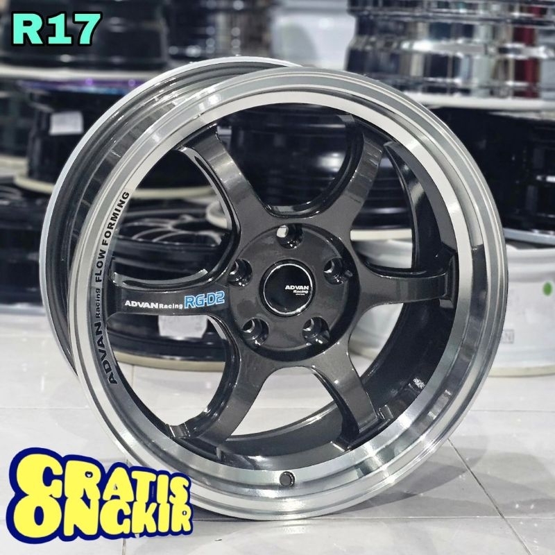 Jual Velg mobil racing r17 ADVAN RG D2 FLOW FORMING LEBAR 8 velg mobil ring 17 velg racing mobil ...
