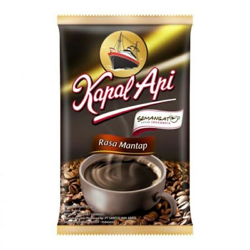 Jual KOPI KAPAL API RASA MANTAP 60gr 1 RENCENG ISI 10 | Shopee Indonesia