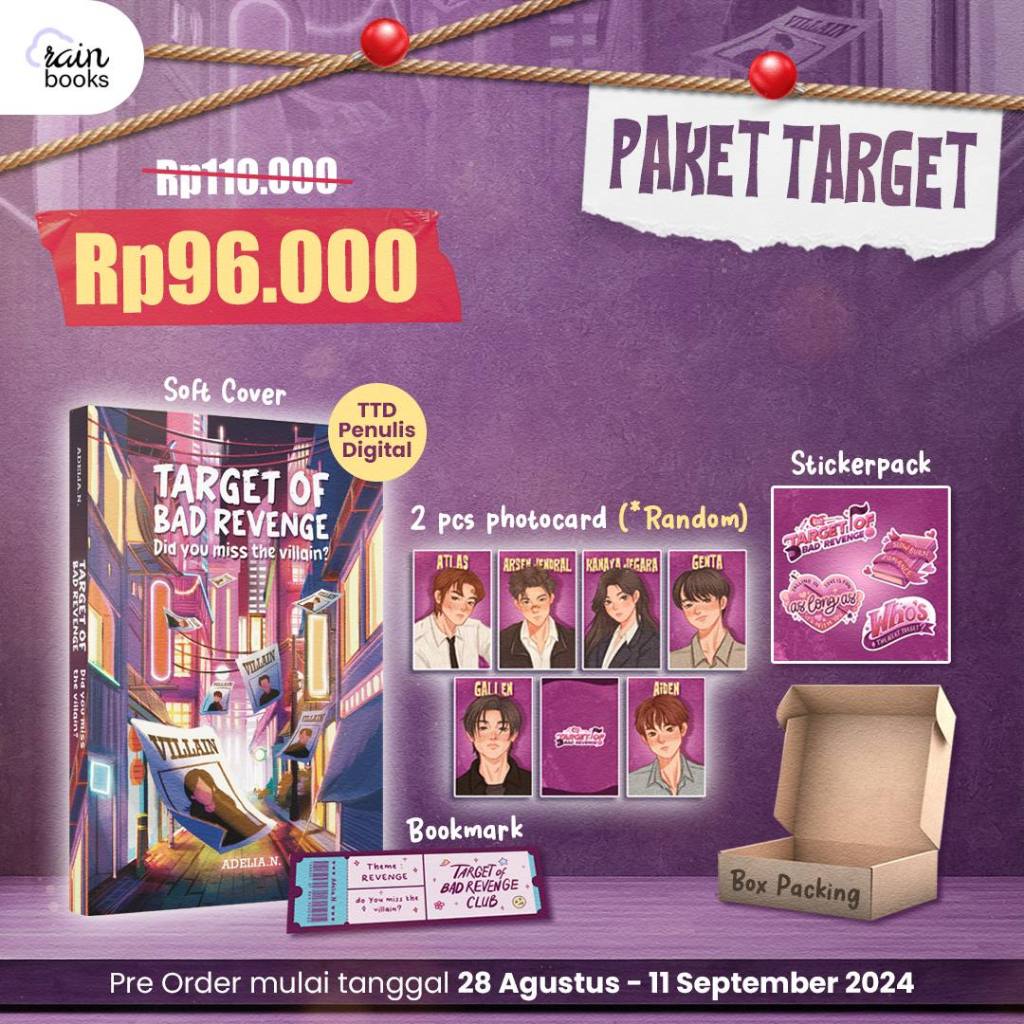 Jual Novel Target of Bad Revenge Did You Miss The Villain? Adelia.N ...