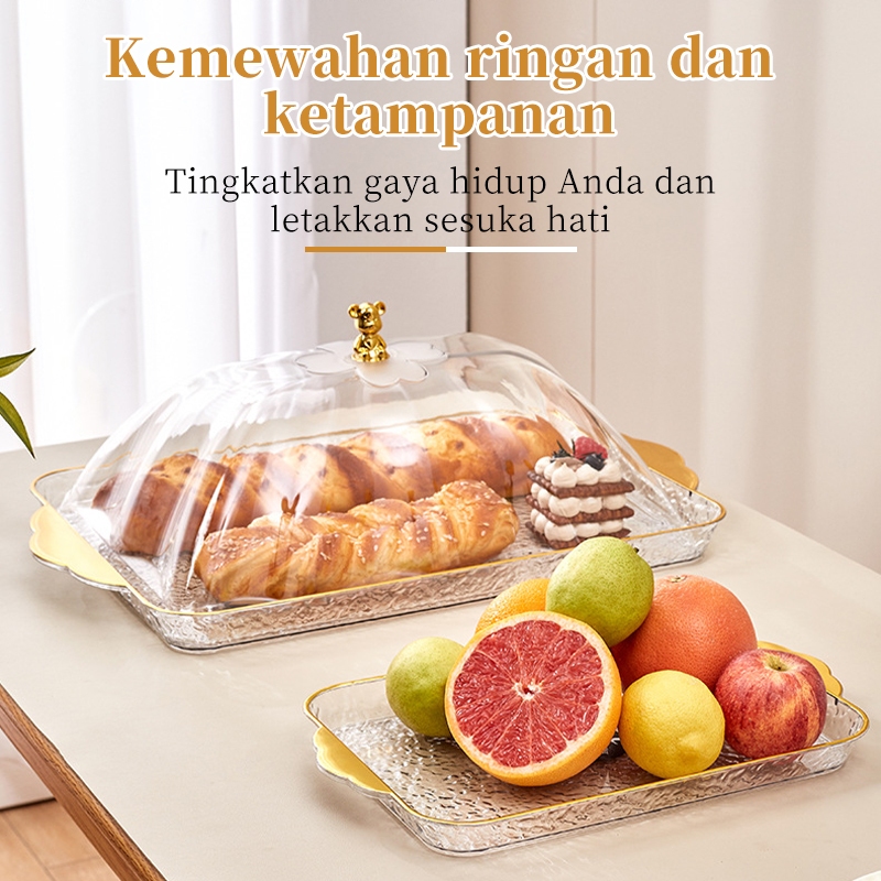 Jual Tempat roti/kue kotak roti aesthetic tempat saji dengan Tutup ...