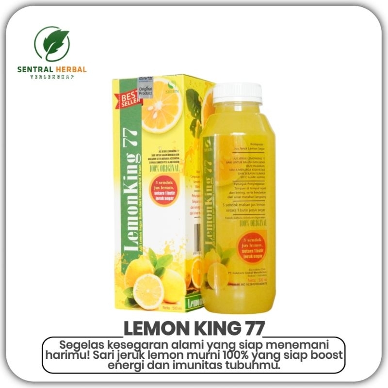 Jual Lemon King 77 Minuman Sari Lemon Asli Isi 500 Ml BPOM | Shopee ...