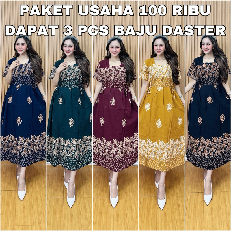 Jual PAKET USAHA 100 RIBU DAPAT 3 BAJU DASTER CHIBI BUNGA SEPATU ...