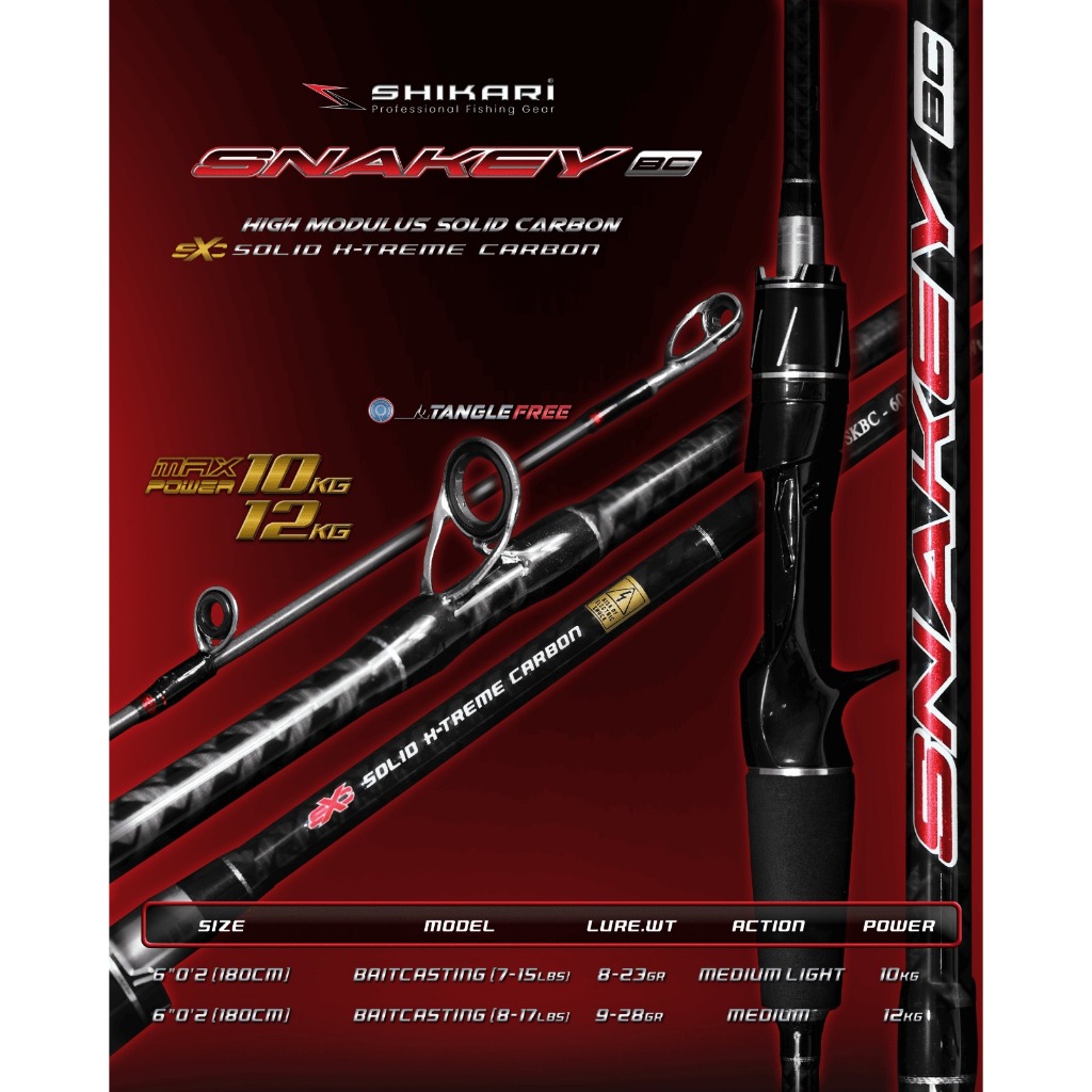 Jual joran BC shikari SNAKEY solid carbon 180 cm | Shopee Indonesia