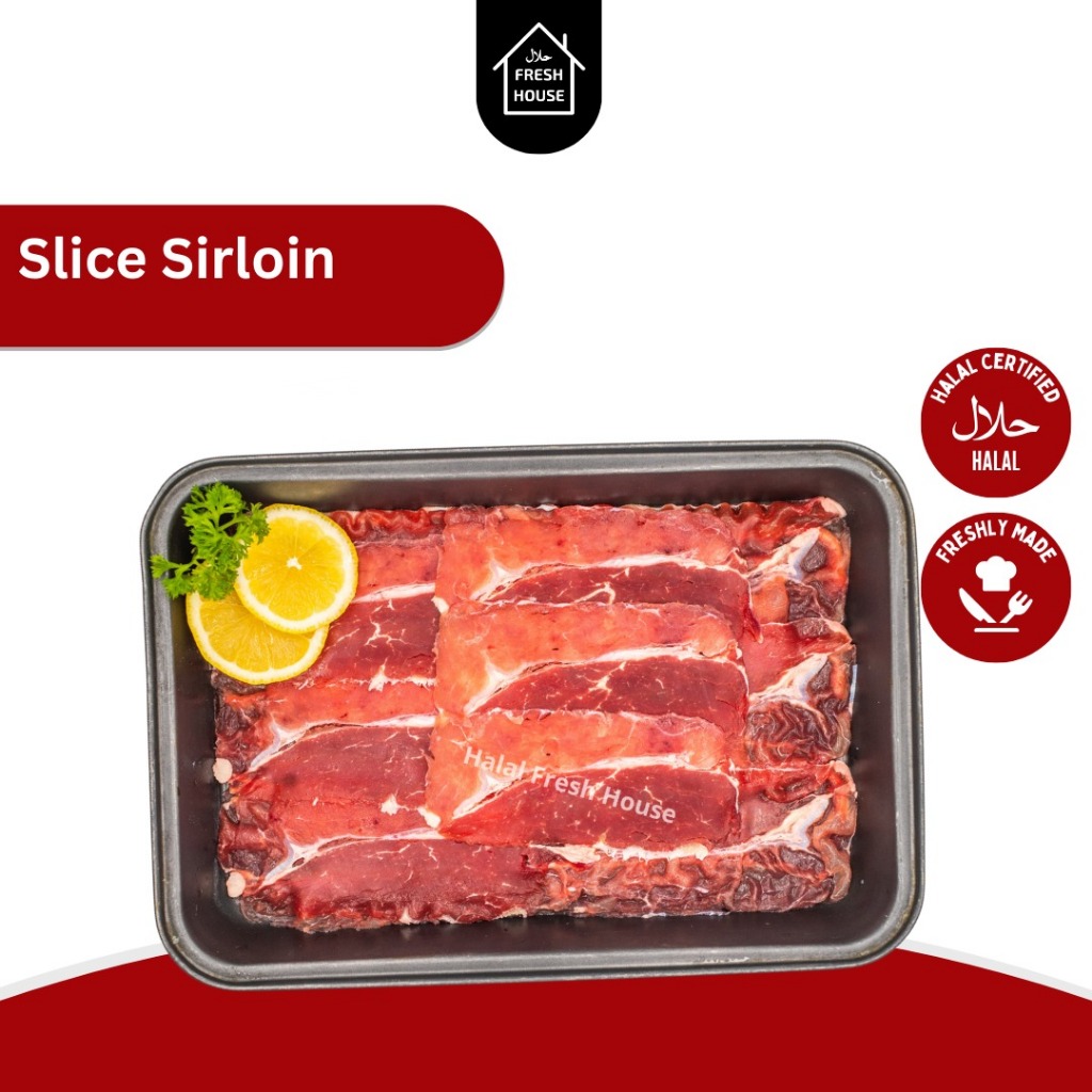 Jual Beef Slice Sirloin Marinasi Rendah Lemak / Daging Slice Sirloin ...