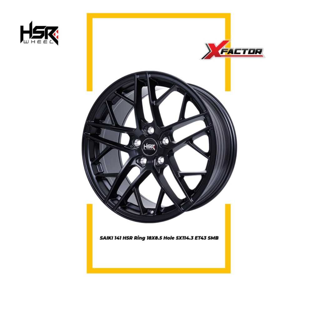 Jual [ 4 PCS ] VELG MOBIL R18 HSR SAIKI HSR R18X8,5 H5X114,3 ET43 SMB ...