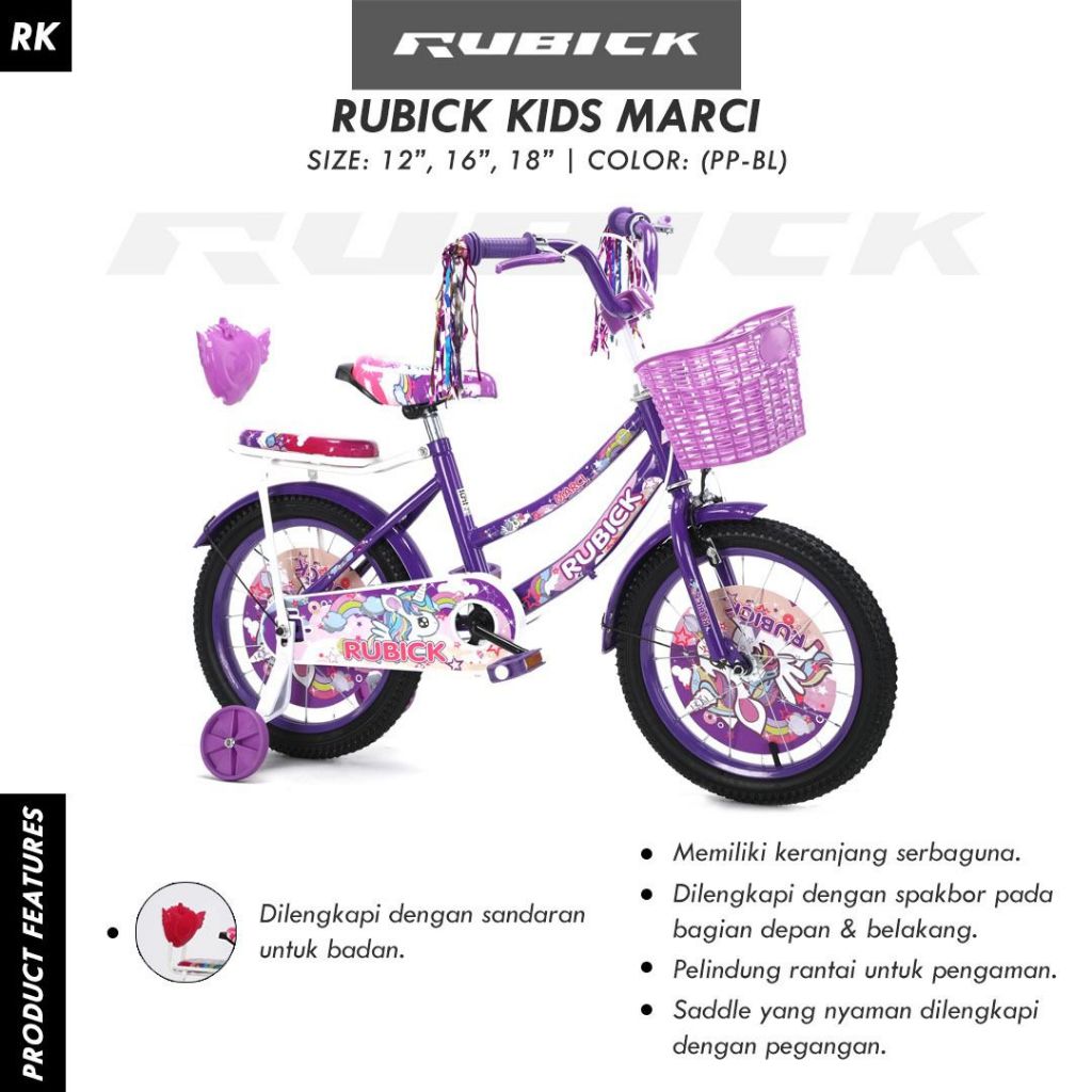Jual Sepeda anak perempuan mini rubick beatrix dan rubick marci model ...