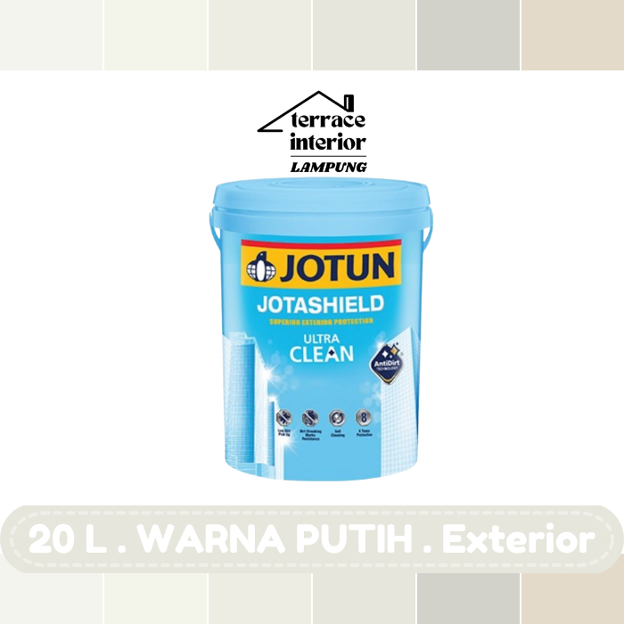 Jual Cat Tembok Jotashield Ultra Clean Jotun warna Putih 20 L | Shopee ...