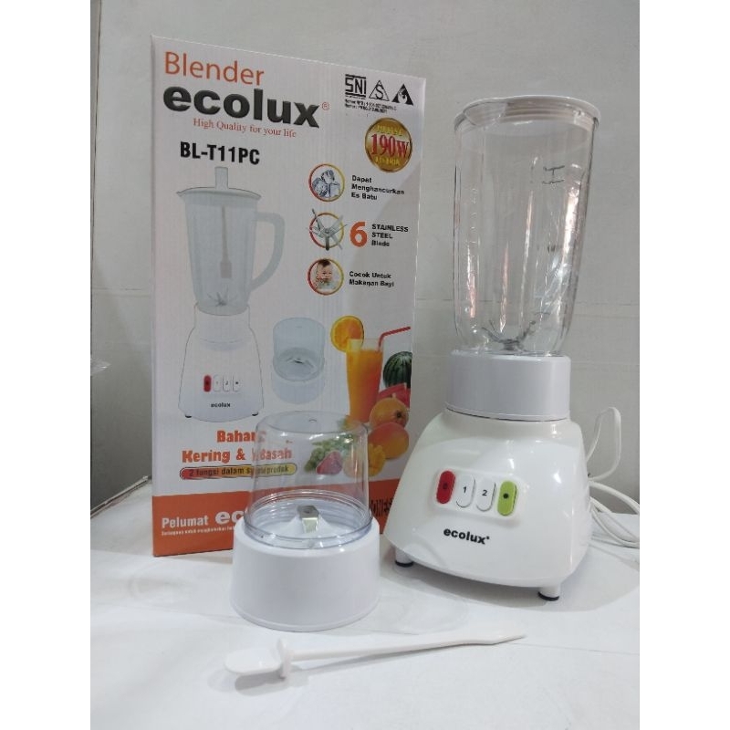 Jual Blender 2 in 1 Ecolux Bahan Plastik / Blender Jus Serbaguna ...