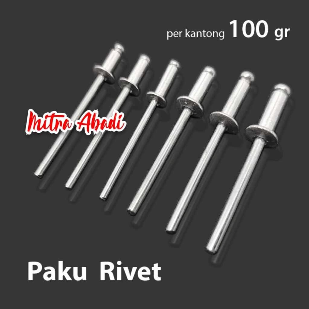 Jual Paku Rivet / Paku Keling / Paku Tembak 3.2mm 4mm 5mm | Shopee ...