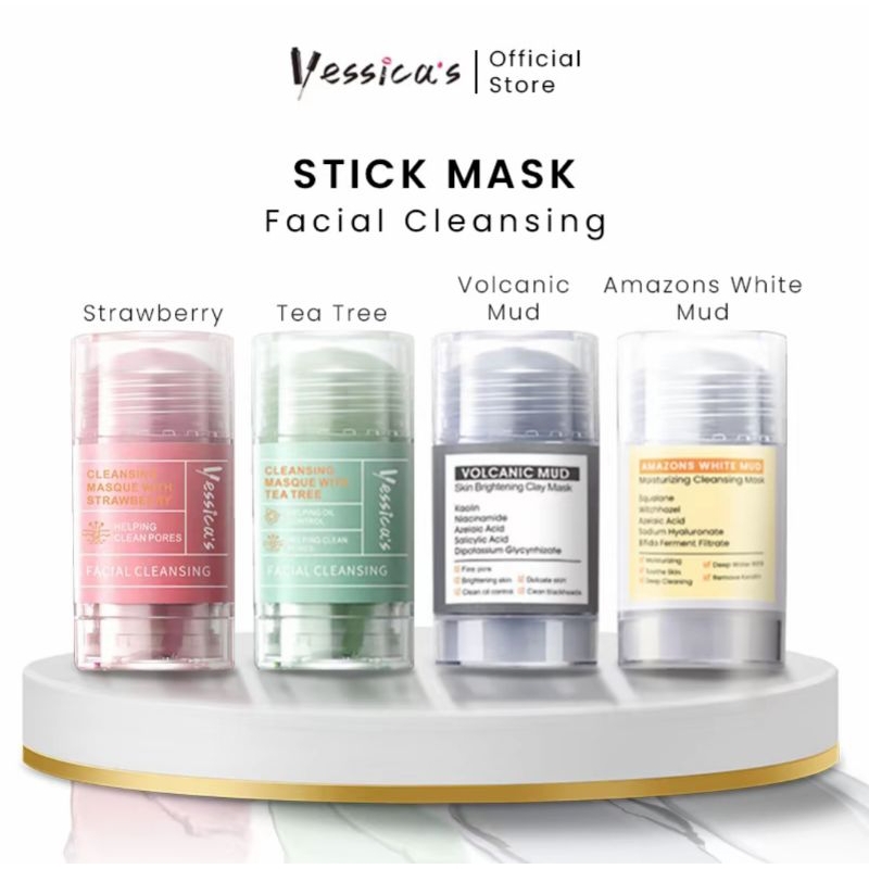 Jual YESSICA'S Clay Stick Mask 50gr Series | Tea Tree | Strawberry ...