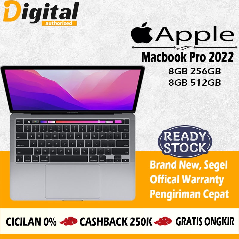 Jual Macbook Pro 2020 13 inch M1 Chip Ram 8GB / 256GB - 512GB Space ...