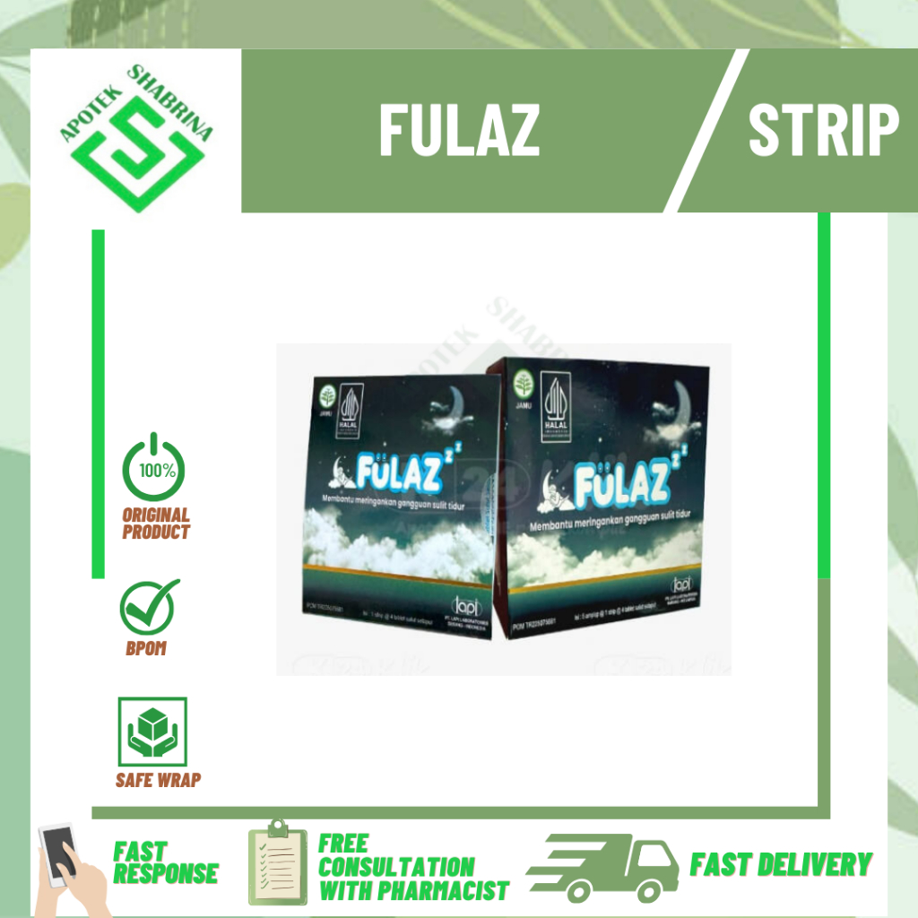 Jual FULAZ TABLET OBAT TIDUR/ SUSAH TIDUR/ MEMBUAT TIDUR MENJADI PULAS ...