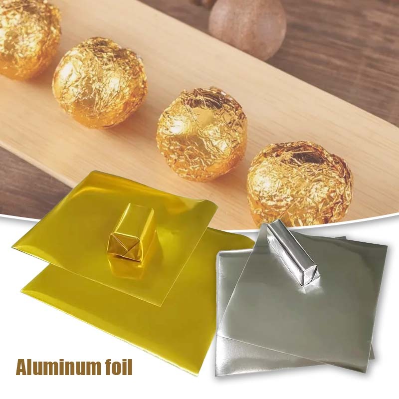 Jual 100pcs Kertas Gold Foil Kertas Metalik Silver Kertas Foil Silver ...