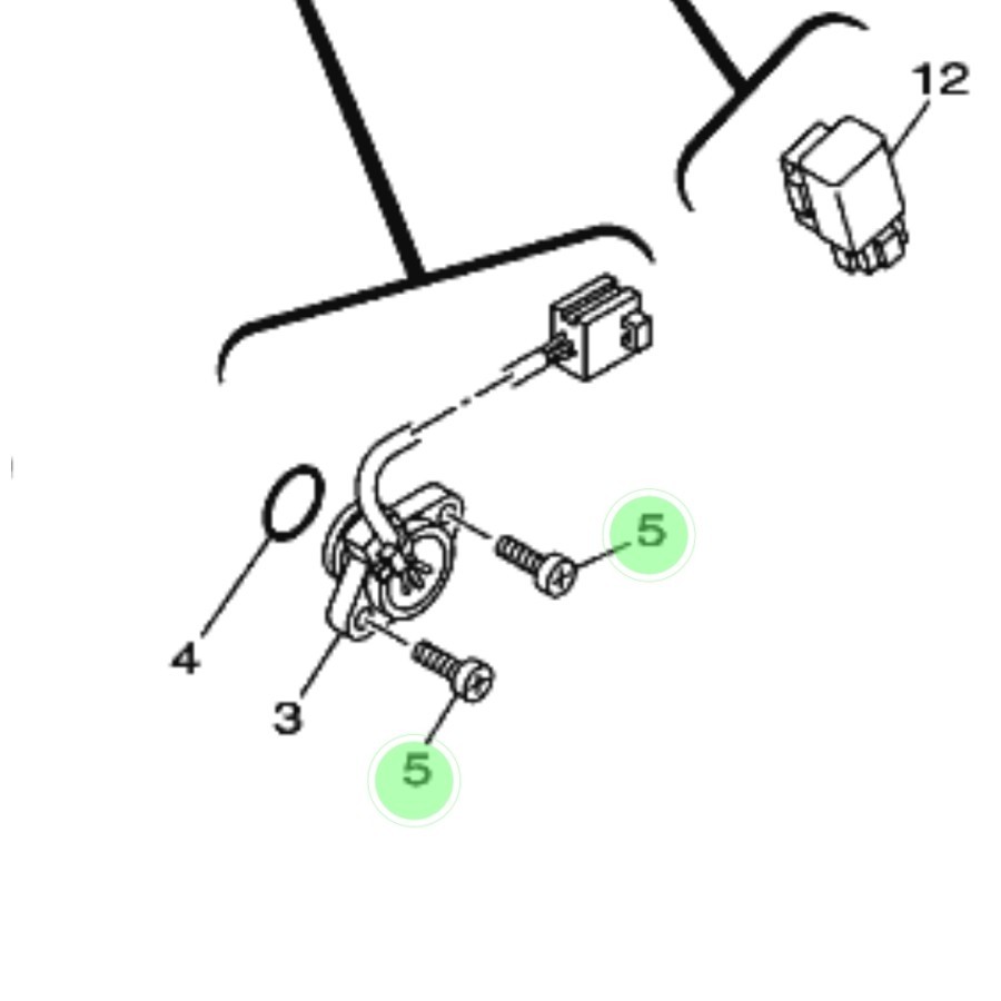 Jual NO 5 BAUT SWITCH SWIT NETRAL JUPITER MX 135 OLD LAMA ORIGINAL ASLI ...