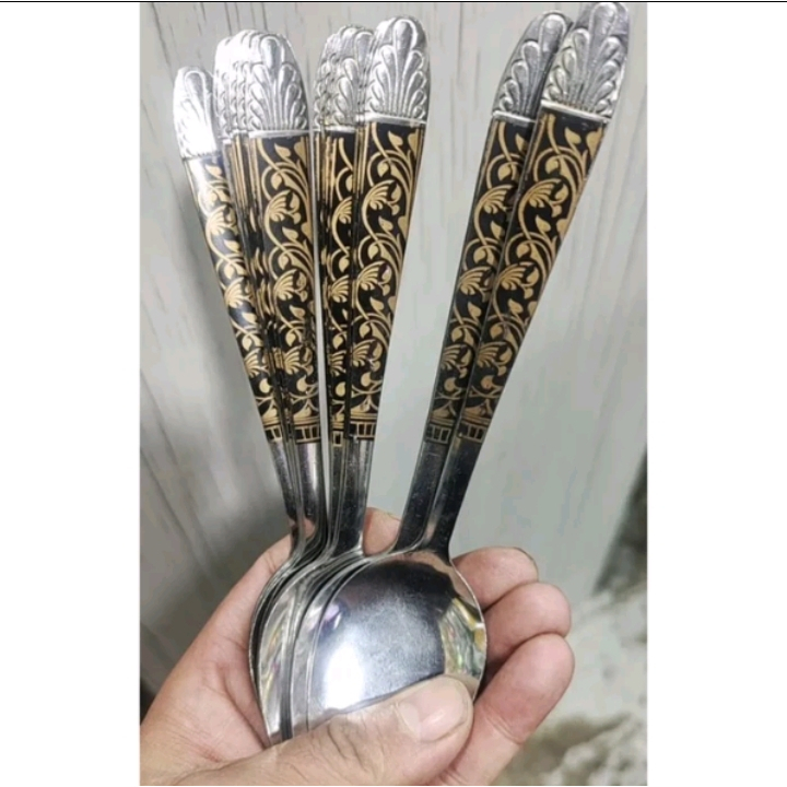 Jual SENDOK BATIK /SENDOK TEBAL/SENDOK TRADISIONAL / Sendok makan motif ...