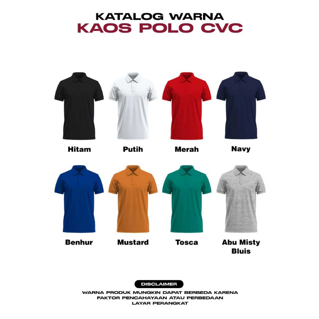 Jual KAOS POLO CVC BERKERAH LENGAN PENDEK PENGIRIMAN LANGSUNG DARI BANDA ACEH | Shopee Indonesia
