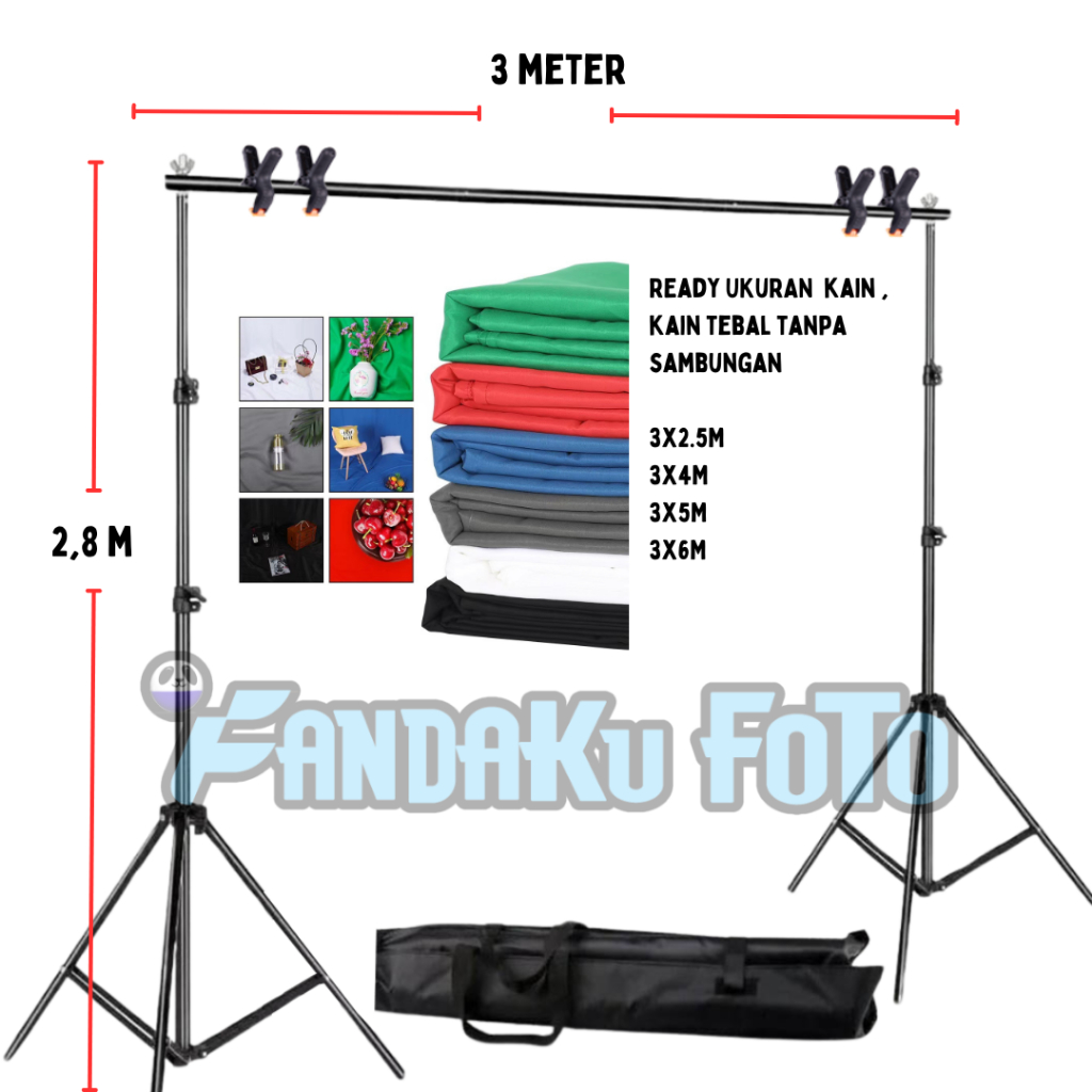 Jual Background Backdrop Foto Photo self Studio Photobooth live bahan ...