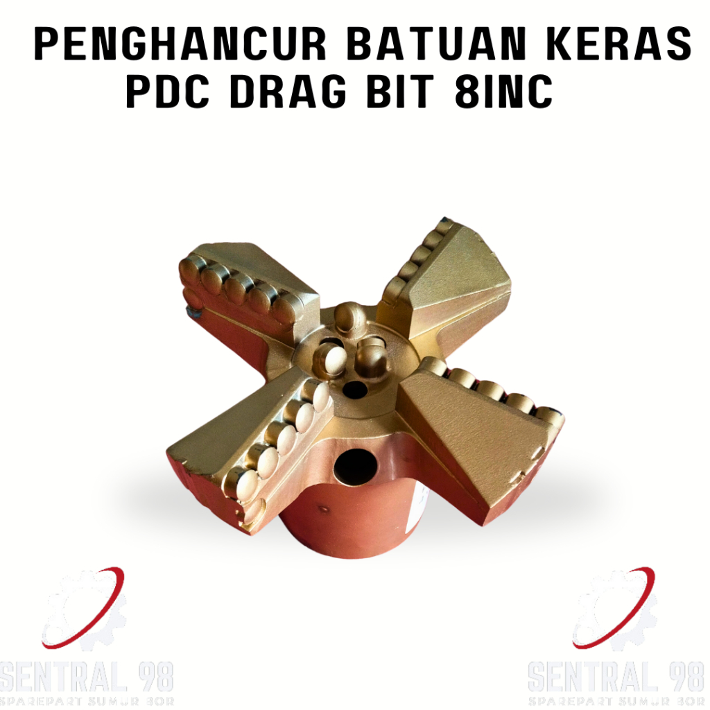 Jual Mata bor sumur tembus batuan 8inc/mata bor sumur/mata bor pdc 8inc ...