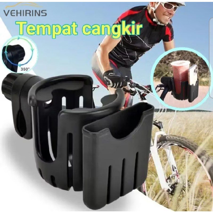 Jual Tumb Holder Cup Holder Motor Universal tempat Botol | Shopee Indonesia