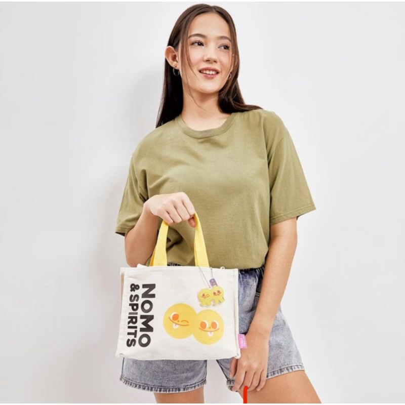 Jual KKV-QD NOMO Happy Tote Bag / Canvas Bag | Shopee Indonesia