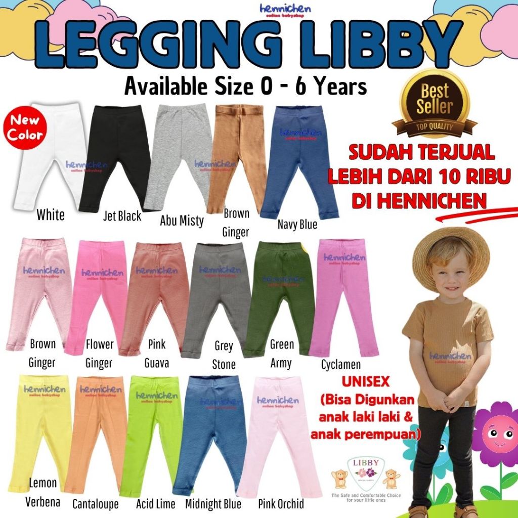 Jual Libby Earth Series Legging Rib Cotton NEW 0 - 6 Years | Shopee Indonesia