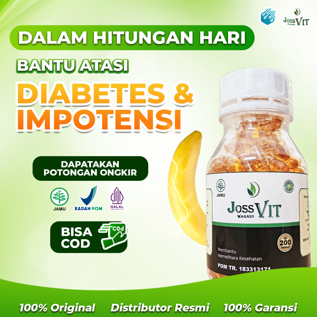 Jual Joss Vit Obat Herbal Atasi Diabetes Gula Darah Kolesterol ...