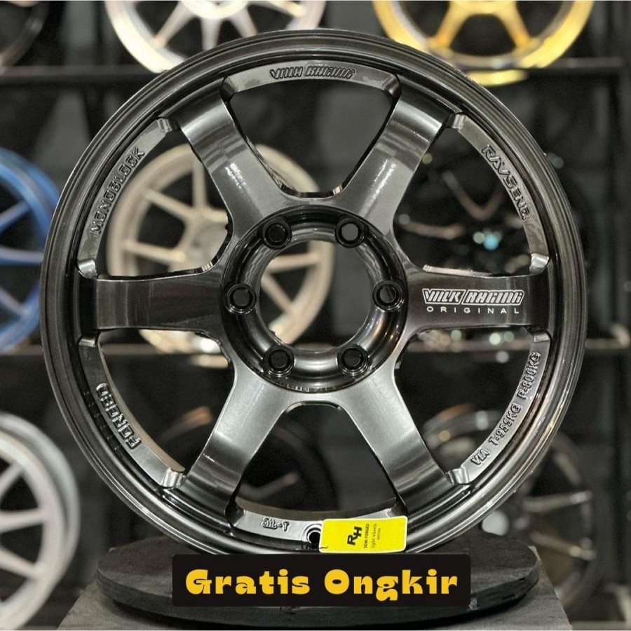 Jual velg mobil r18 TE37 PROGRESSIVE FLOW FORMING velg ring 18 lc vx80 ...