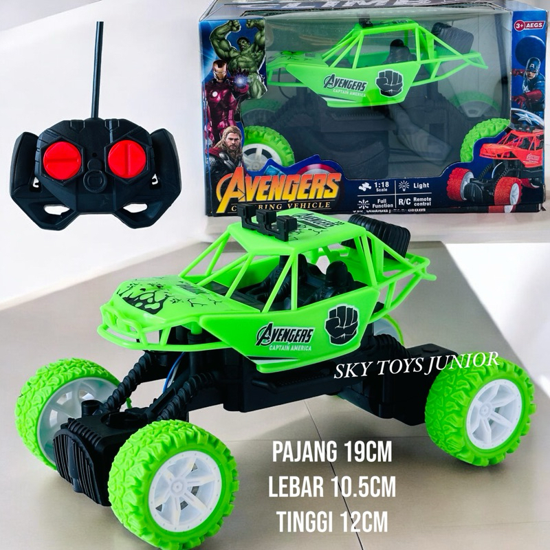 Jual MOBIL REMOTE SKALA 1:18 CLIMBING VEHICLE MOBIL RC HERO CAR HULK ...