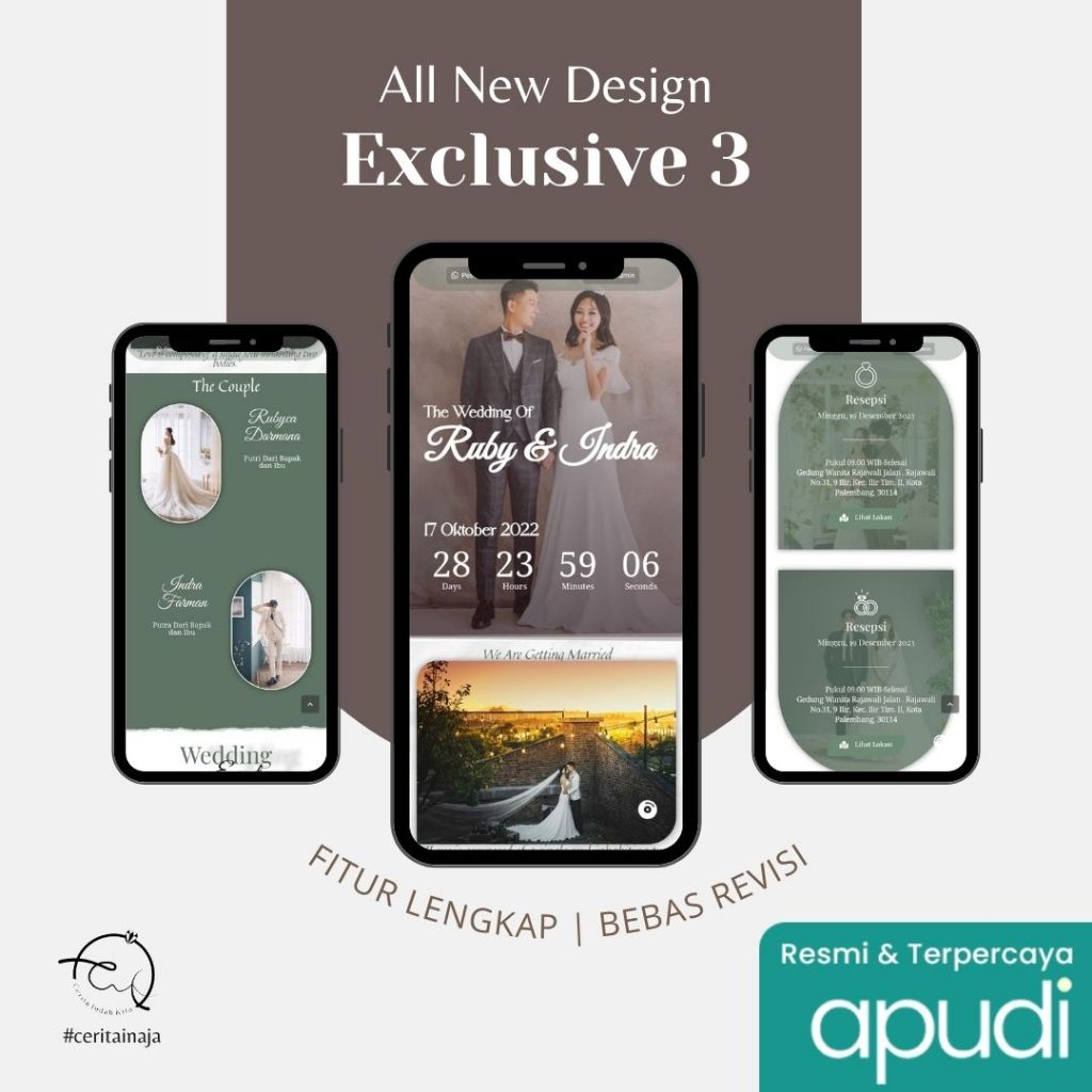 Jual Undangan Digital Paket Eksklusif 3 Undangan Online Undangan ...