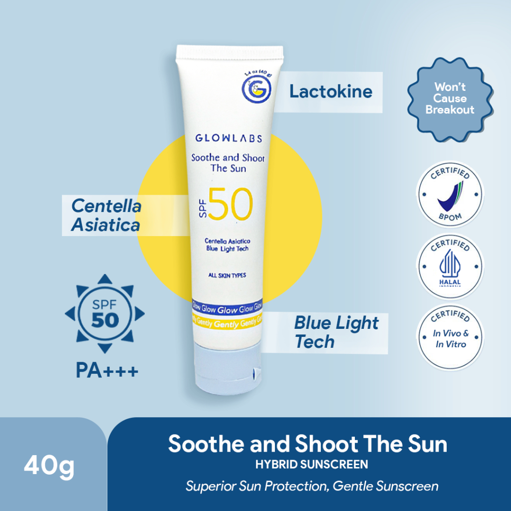 Jual Glowlabs Hybrid Sunscreen Soothe and Shoot The Sun SPF 50 ...