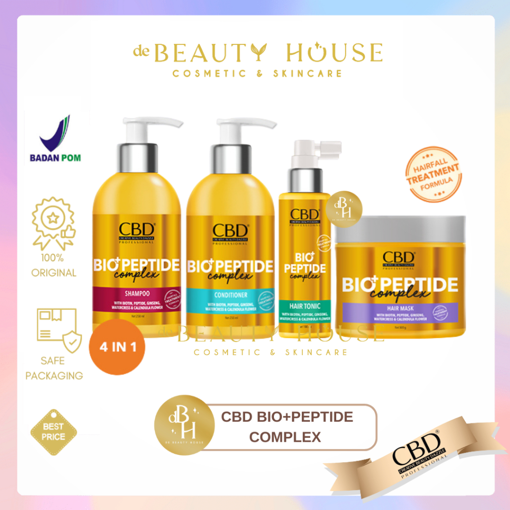Jual CBD BIO+PEPTIDE COMPLEX Shampoo / Conditioner / Hair Mask / Hair ...