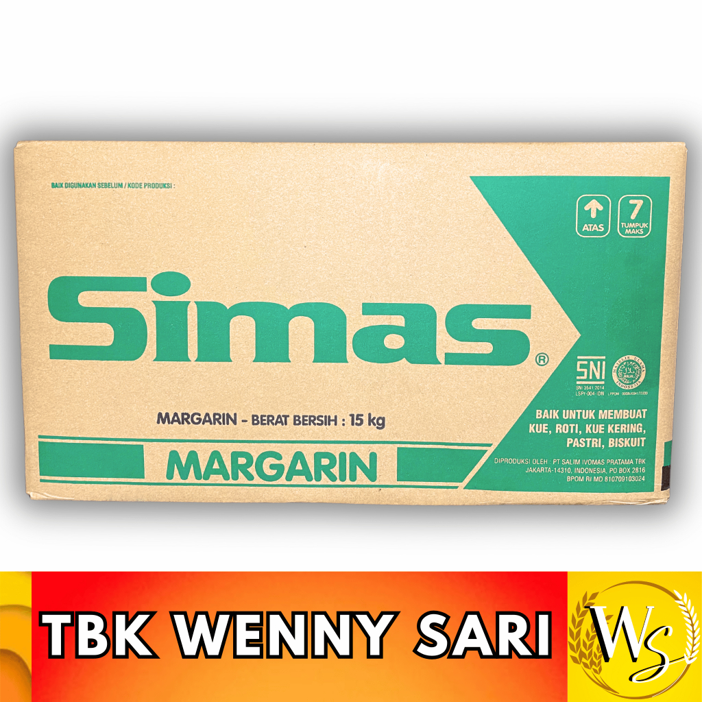 Jual MARGARINE SIMAS 15 KG ( KHUSUS PENGIRIMAN INSTANT & CARGO ...
