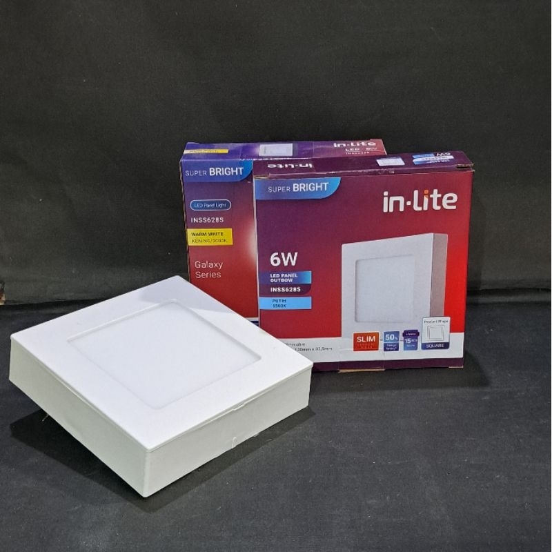 Jual Lampu downlight panel led INLITE outbow 6W 6 WATT KOTAK - INSS628S ...