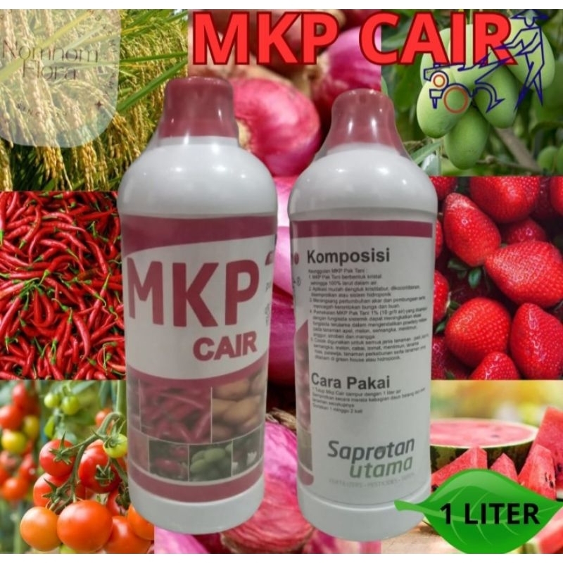 Jual pupuk mkp cair 1 lt, mempercepat pertumbuhan buah tanaman plus anti rontok dan hama ...